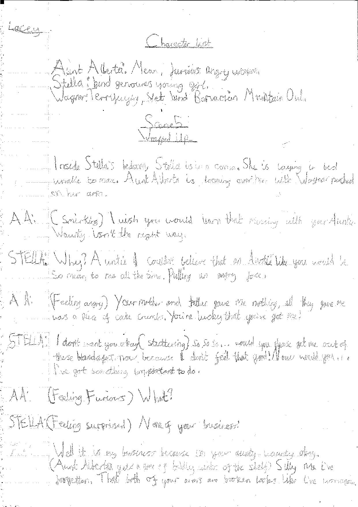 Year 4 Have Been Writing Playscripts Chase Bridge Primary School